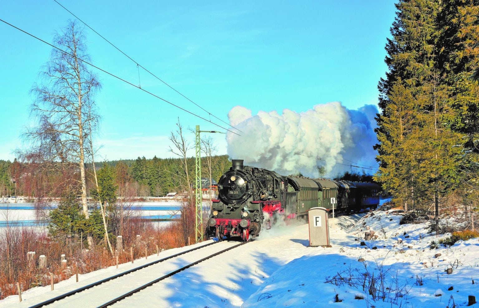 Mit Dampfzug der 3Seenbahn zum Wintermarkt nach Schluchsee